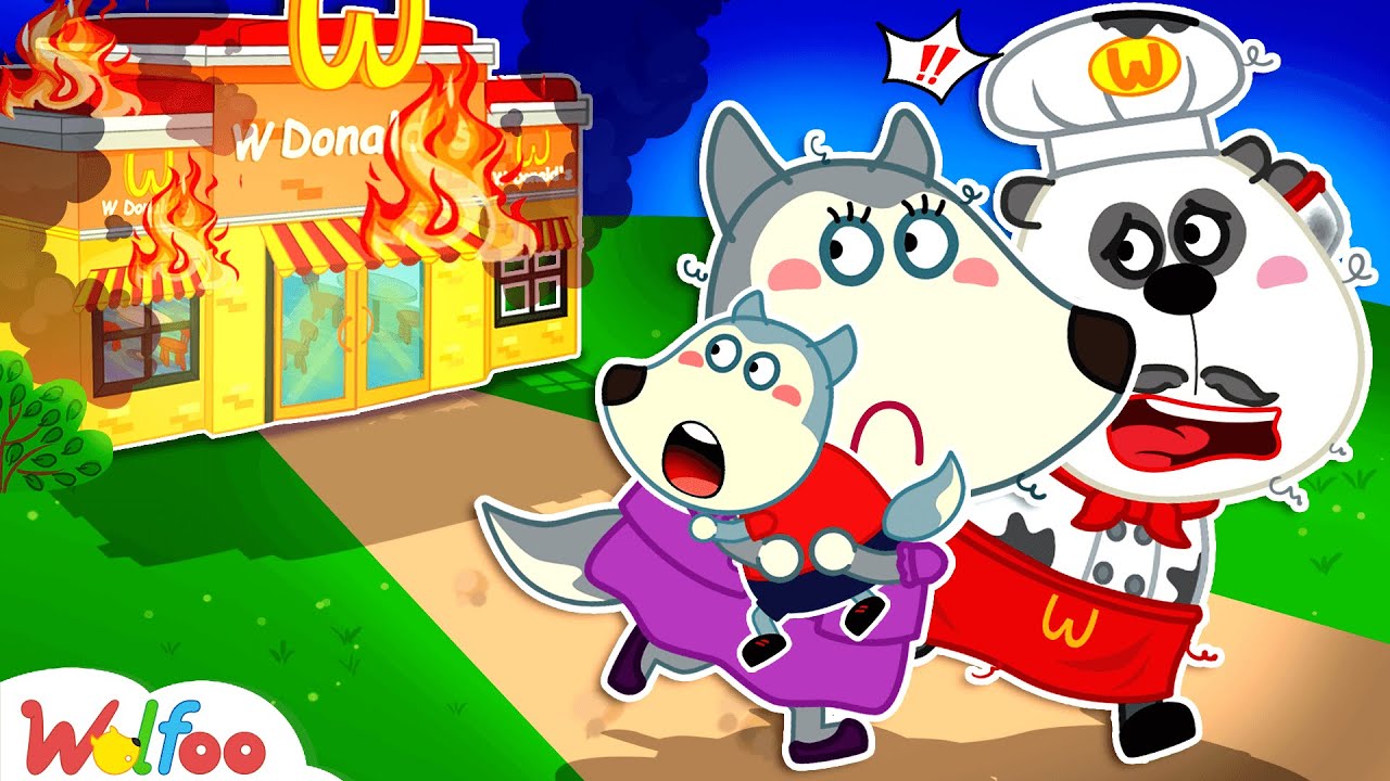 Oh No! McDonald's is Burning! - Wolfoo Learns About Fire Safety Tips ...