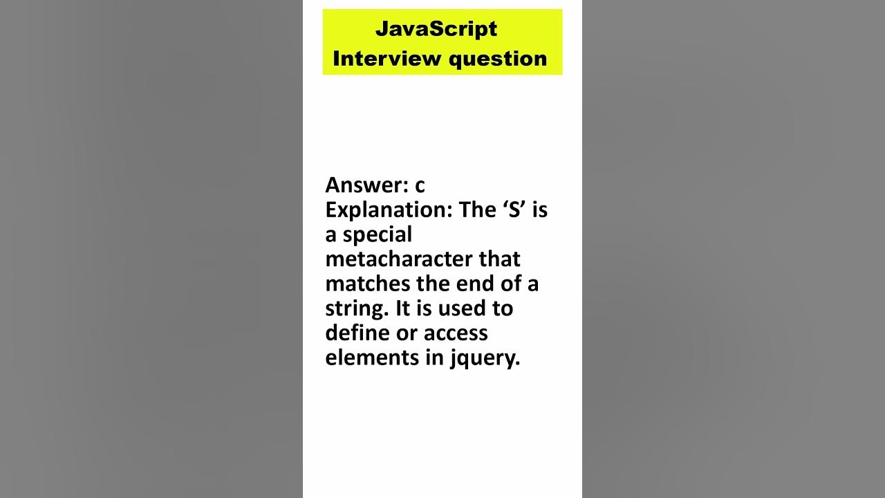 JavaScript Interview Question #342 - YouTube