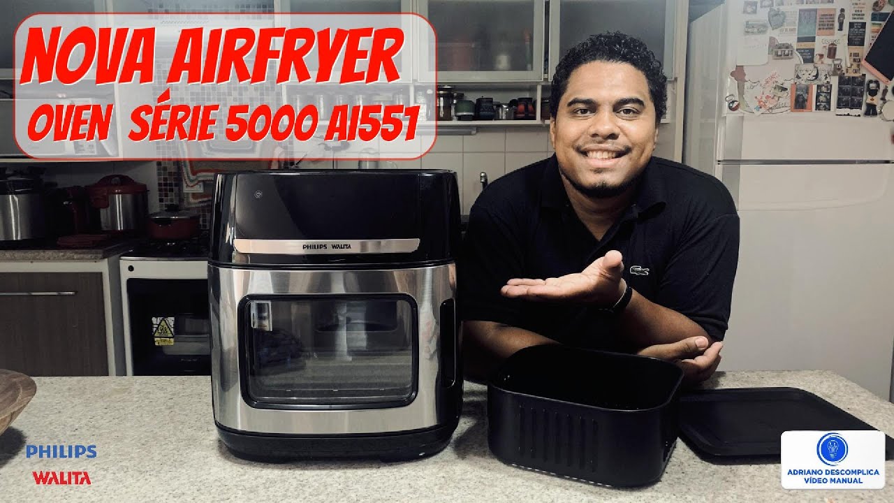 Lançamento Airfryer Forno Philips Walita AI551 | Preparando um ...