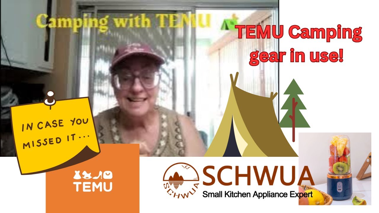 Our camping trip using TEMU camping gear! ⛺🐕 Check out this portable ...