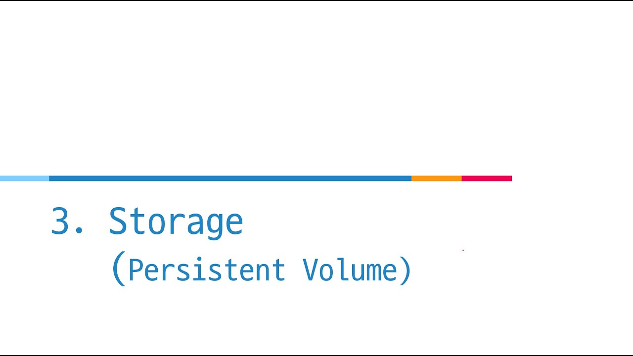 Kubeflow Essentials 3. Storage ( Persistent Volume ) - YouTube