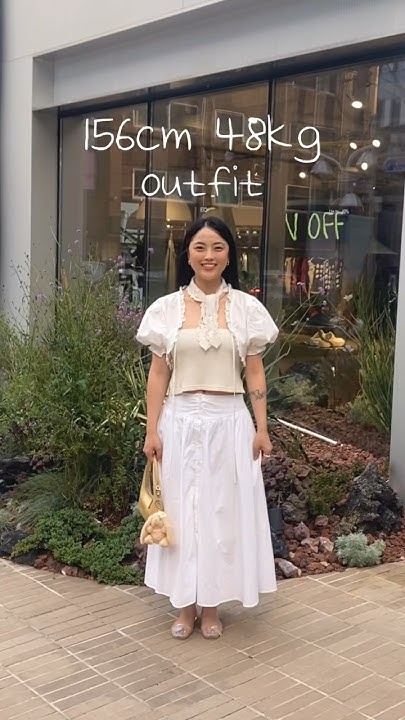 156cm 48kg OOTD 🤍#키작녀 #키작녀아웃핏 인스타 @gaeng__jjang#플레따 #글로니 #파운더스 #156cm - YouTube