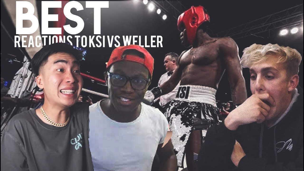 KSI VS JOE WELLER BEST REACTIONS TO FIGHT (JAKE PAUL, RICEGUM, DEJI AND ...