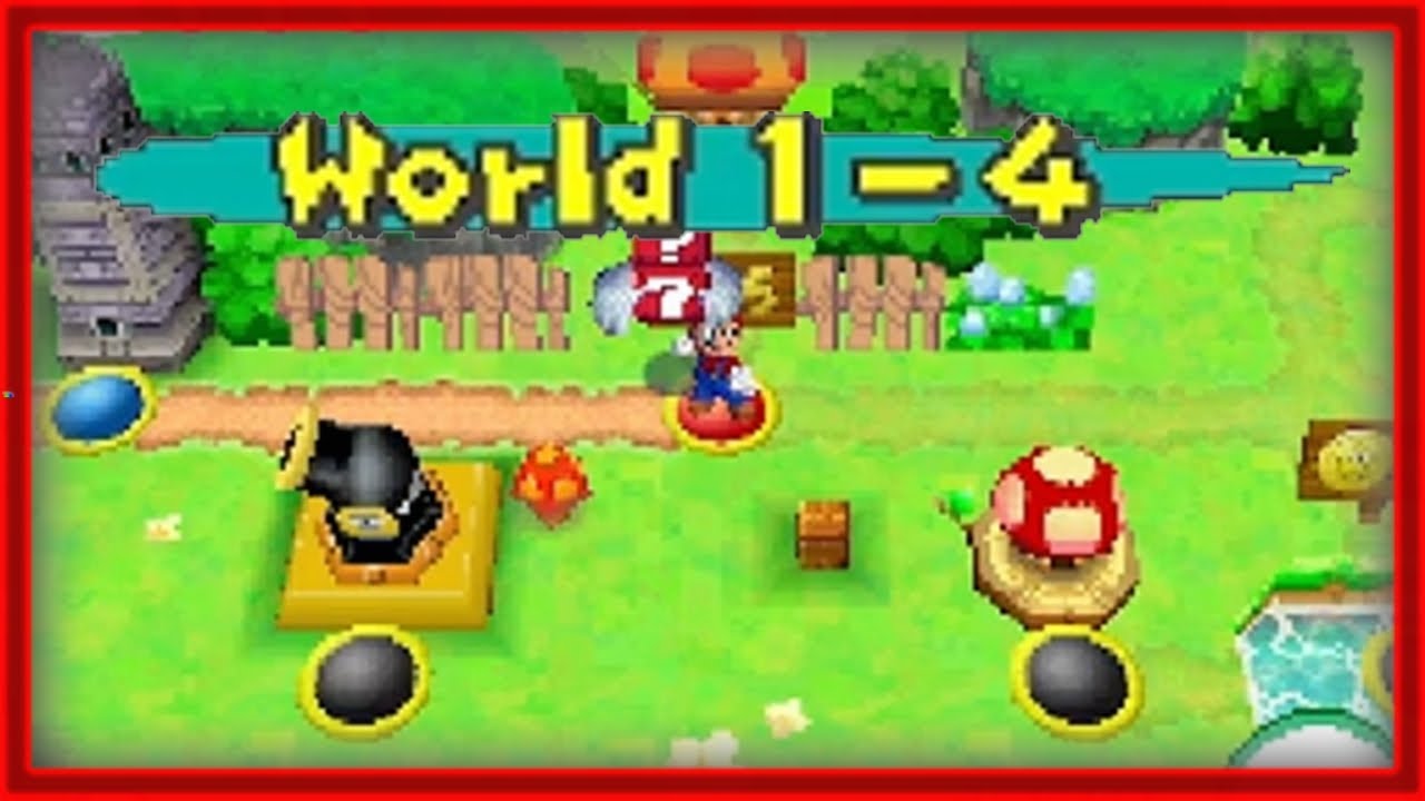 NEW SUPER MARIO BROS : SPEED RUN niveau 1-4 - YouTube