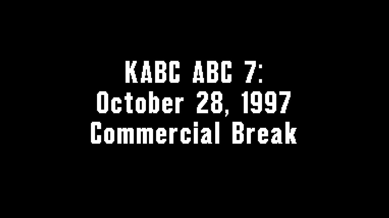 KABC ABC 7: October 28, 1997 Commercial Break - YouTube