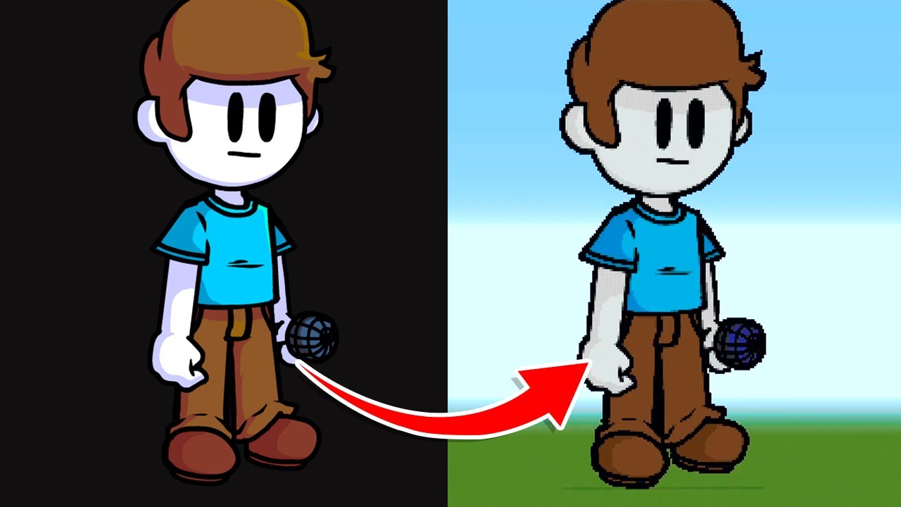 Nonsense Minecraft Pixel Art Timelapse (Friday Night Funkin) fnf mod ...