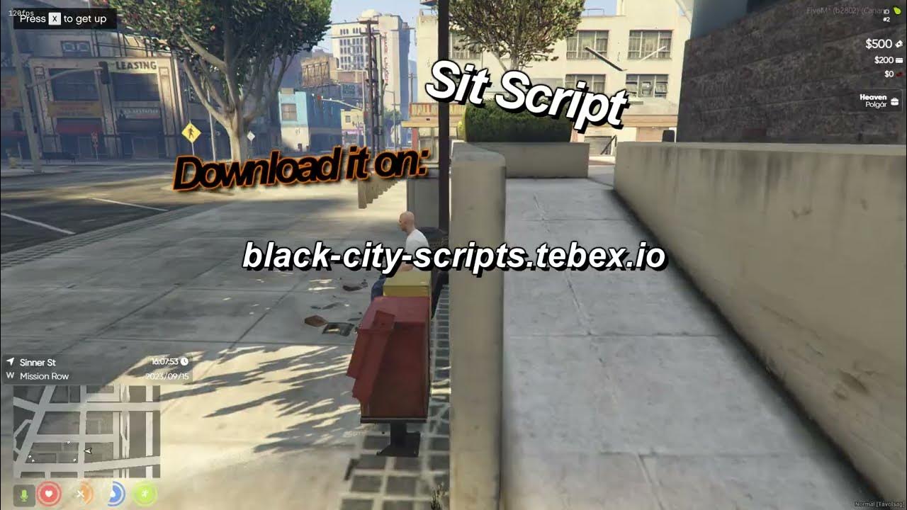FiveM | [Free] [STANDALONE] | Sit script - YouTube