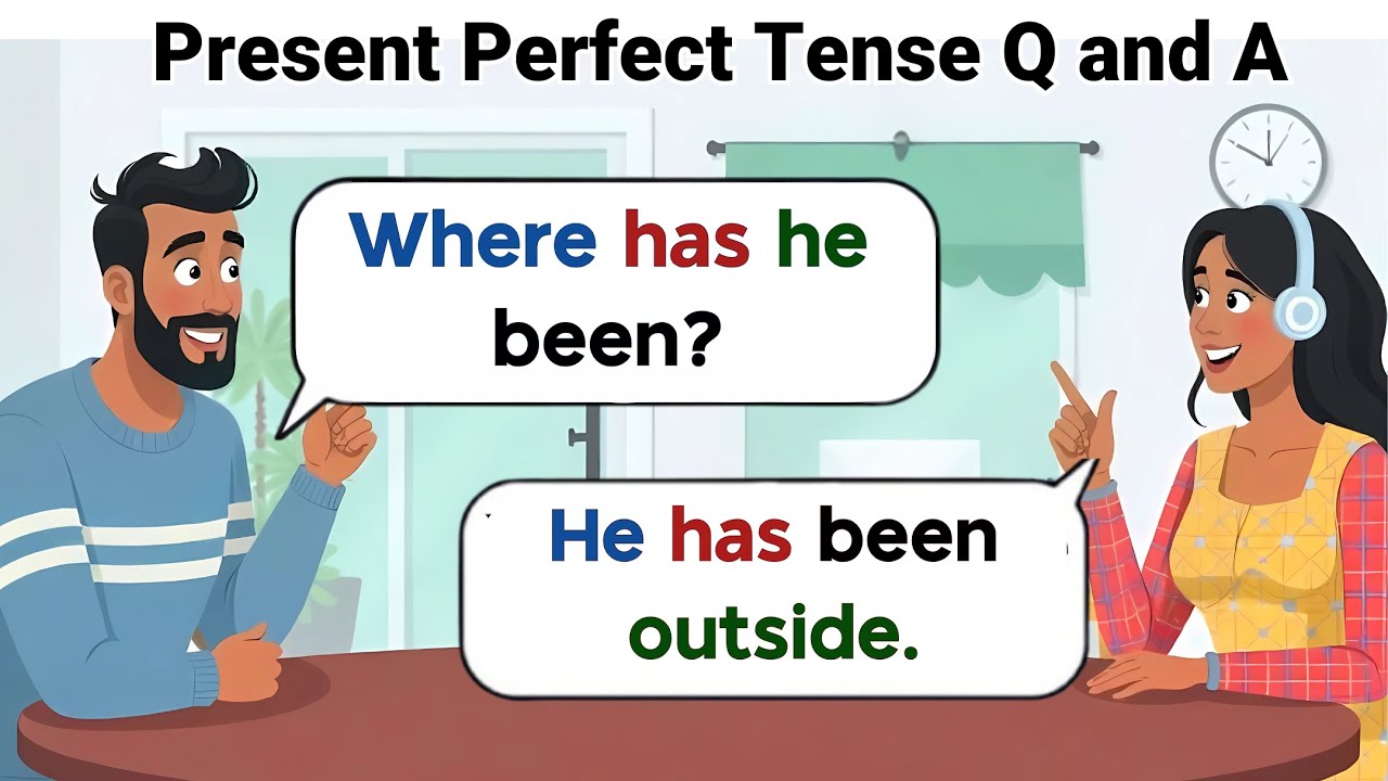 English Conversation Practice| Present Perfect Tense | English Speaking ...