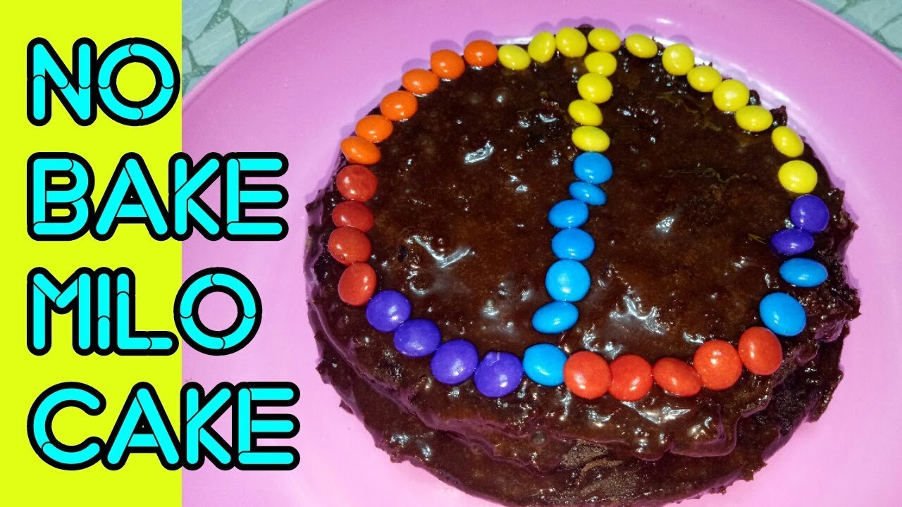 No Bake Milo Cake Easy Recipe with 3 Ingredients - YouTube