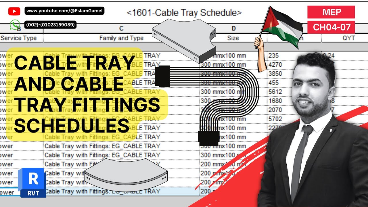 CH04-07_CABLE TRAY AND CABLE TRAY FITTINGS SCHEDULES - YouTube