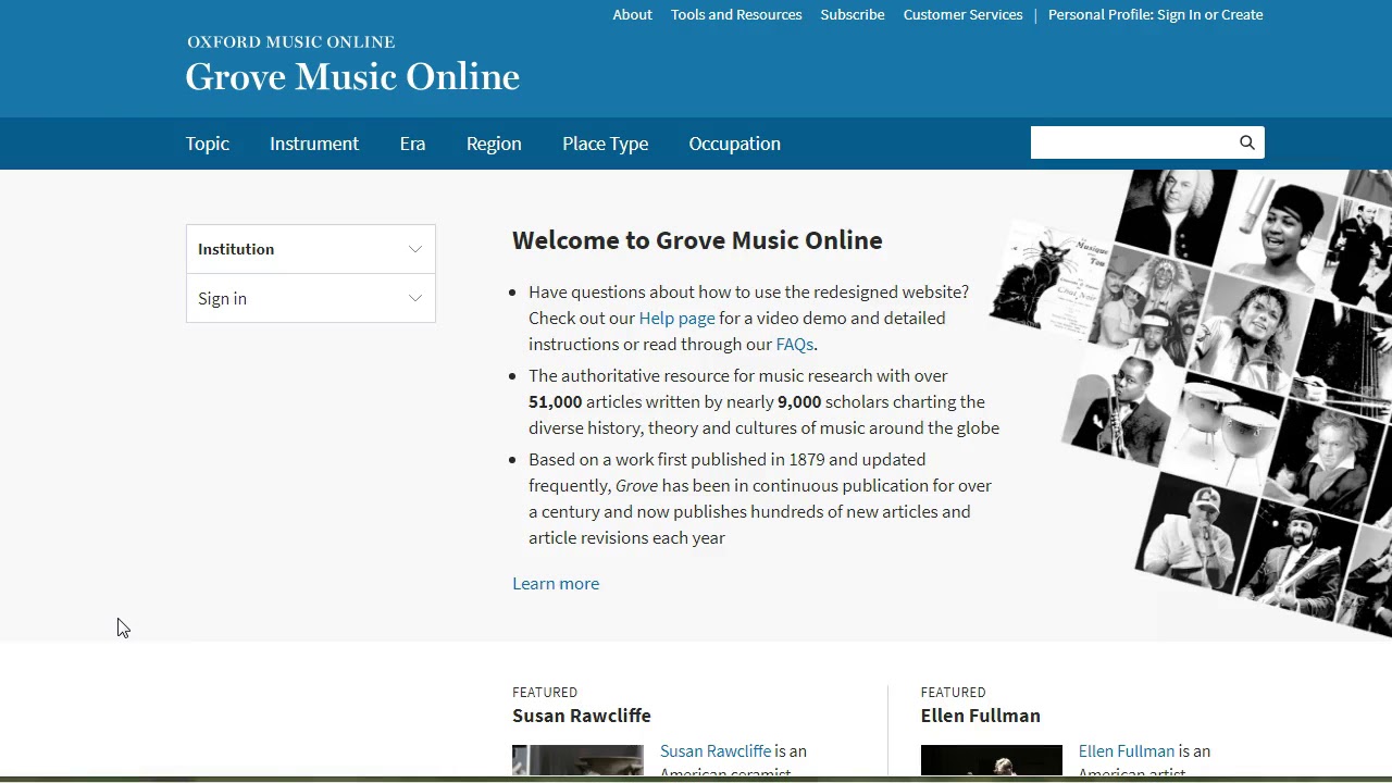 Grove Music Online - YouTube