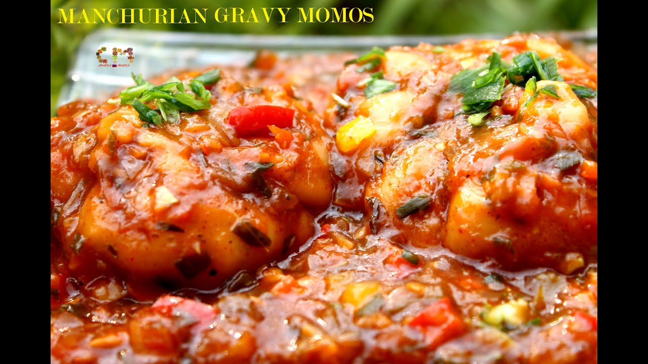 Manchurian Gravy Momos Recipe | Sizzling Momos Recipe - YouTube