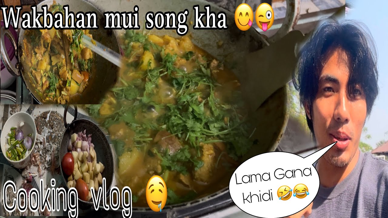 Cooking Vlog🤤😋// pork 🐷(Wahan mui song mani ) - YouTube
