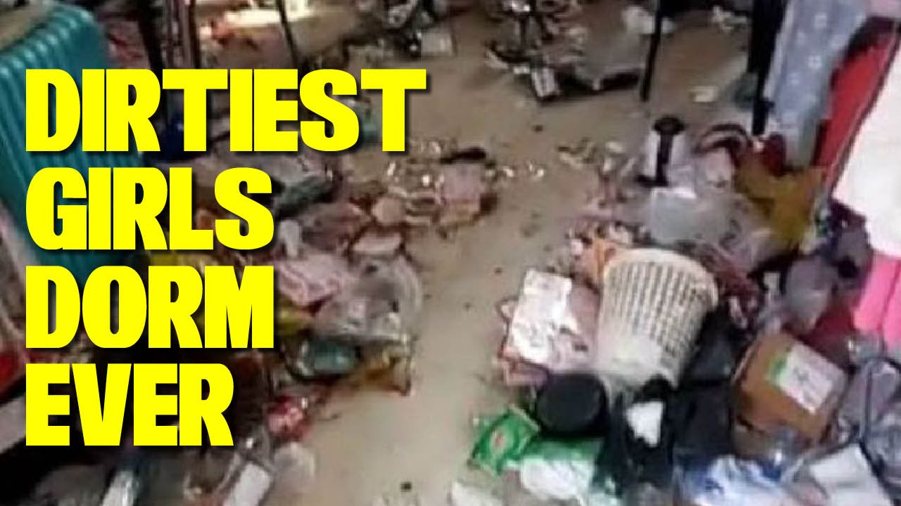 Most DISGUSTING Girl's Dorm Room Ever? - YouTube
