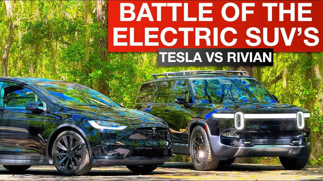 Tesla Model X vs. Rivian R1S: The Ultimate Electric SUV Showdown! - YouTube