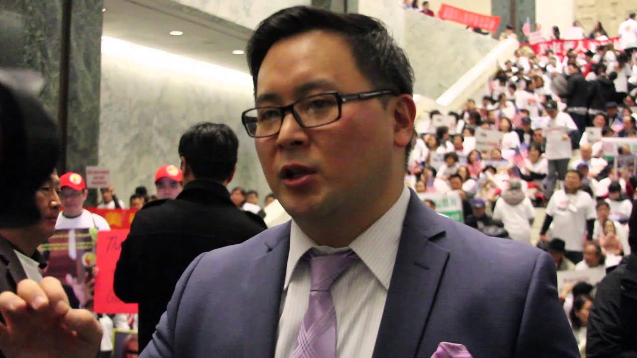 뉴욕네일협회 알바니 시위 - 뉴욕주 하원의원 론 김 인터뷰(Assemblyman Ron Kim Interview at ...