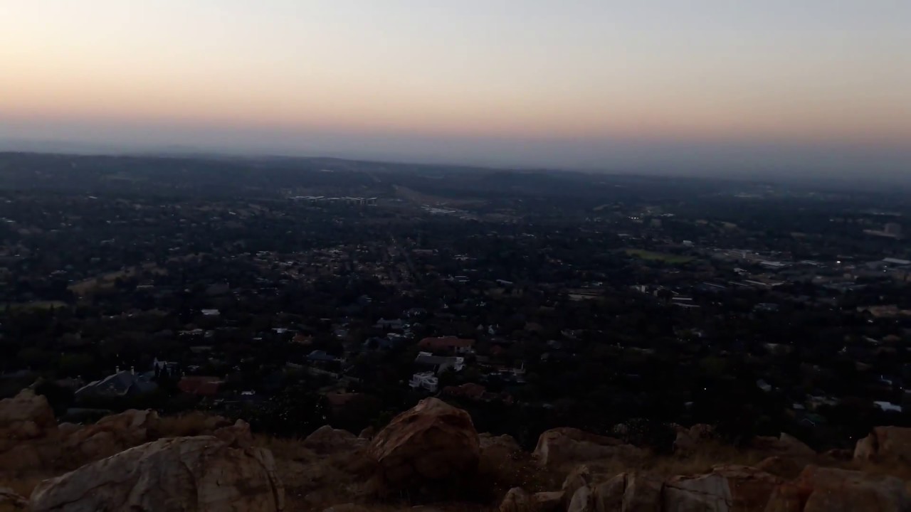 Sunset view Northcliff Johannesburg - YouTube