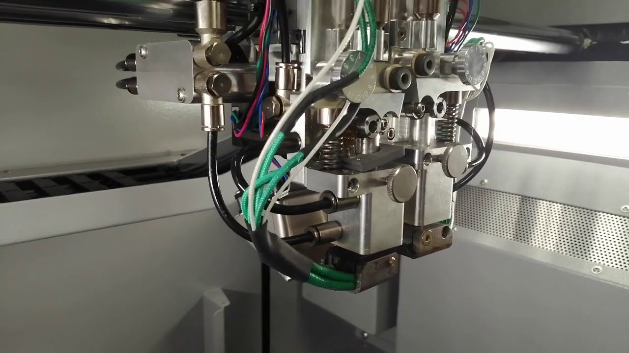 German RepRap X500pro Load Filament Process - YouTube