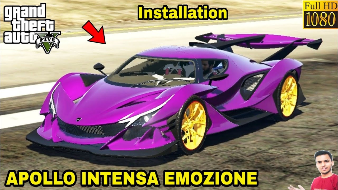 GTA 5 : HOW TO INSTALL APOLLO INTENSA EMOZIONE CAR MOD🔥🔥🔥 - YouTube