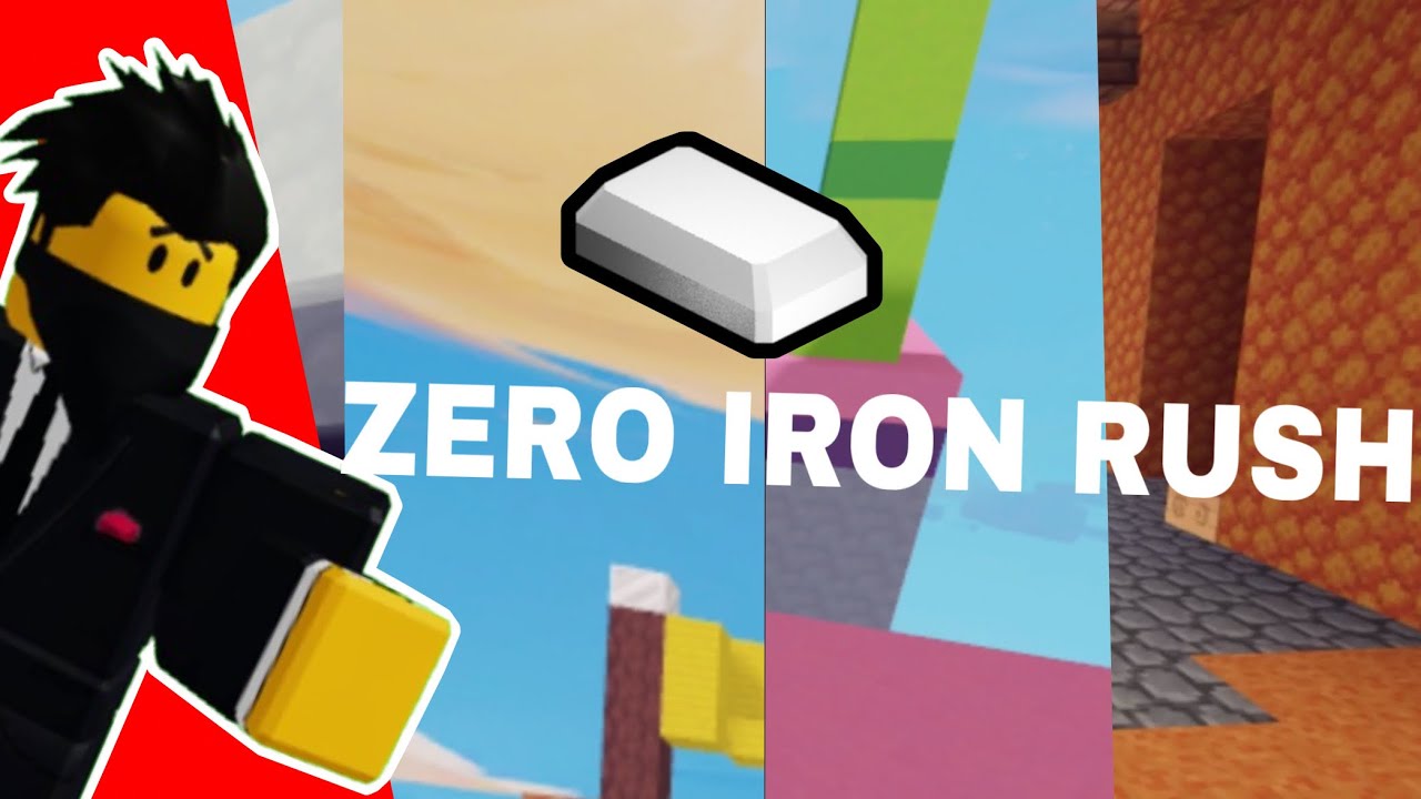 ZERO IRON RUSH| Roblox Bedwars Mobile - YouTube