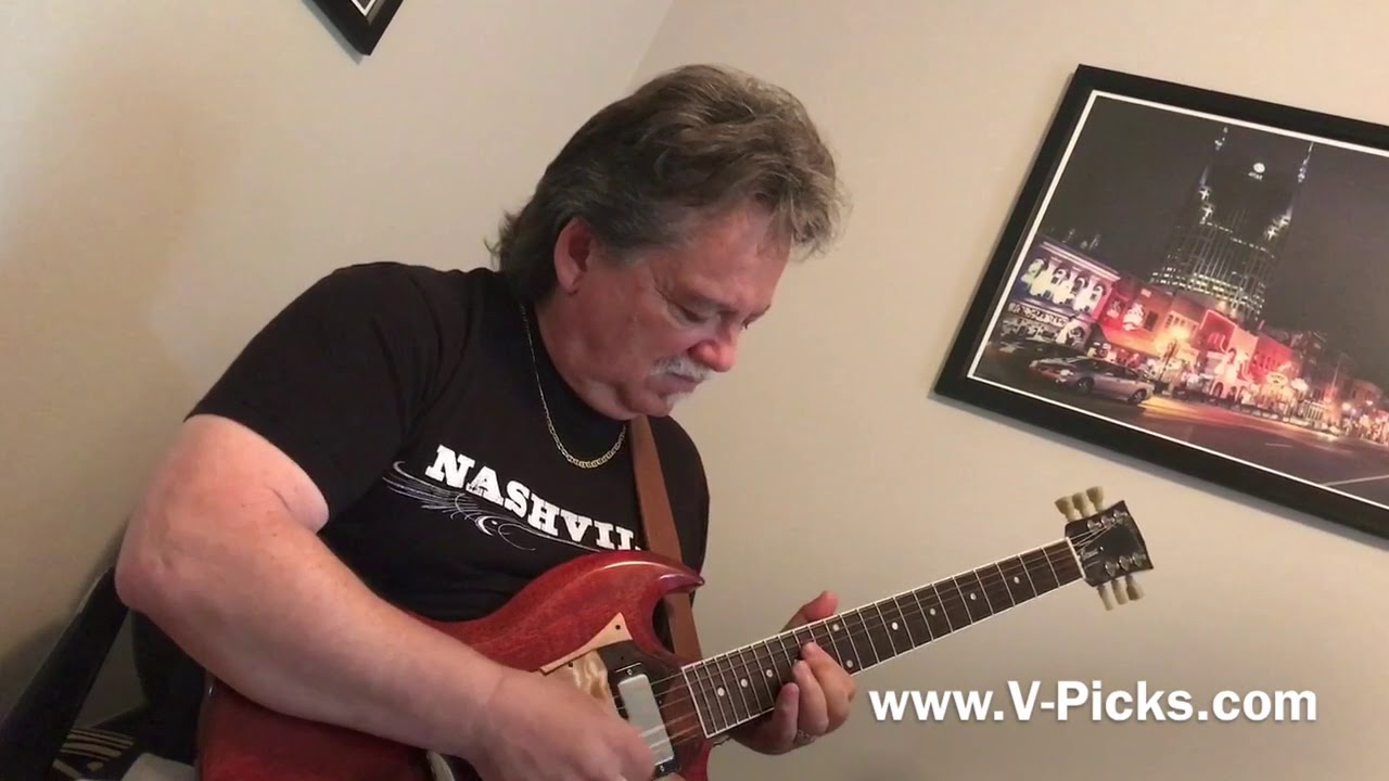Small Pointed Guitar Pick by V-PICKS - YouTube