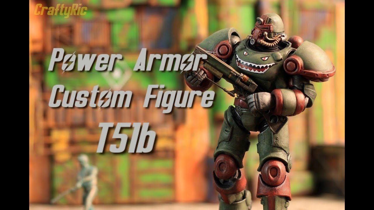 Fallout T51b Power armor Custom figure - YouTube