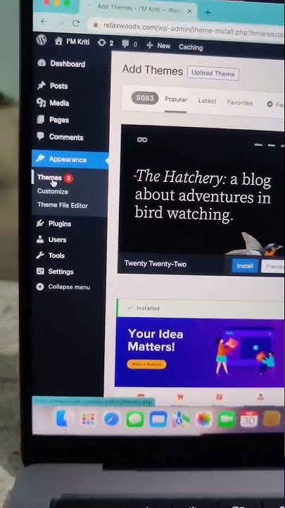 How To Use Uploaded Theme in WordPress - YouTube