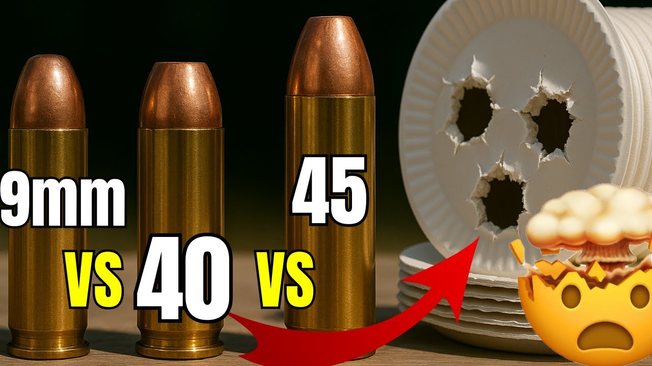 9mm vs 40 vs 45 ACP: Can’t Believe The Results - YouTube