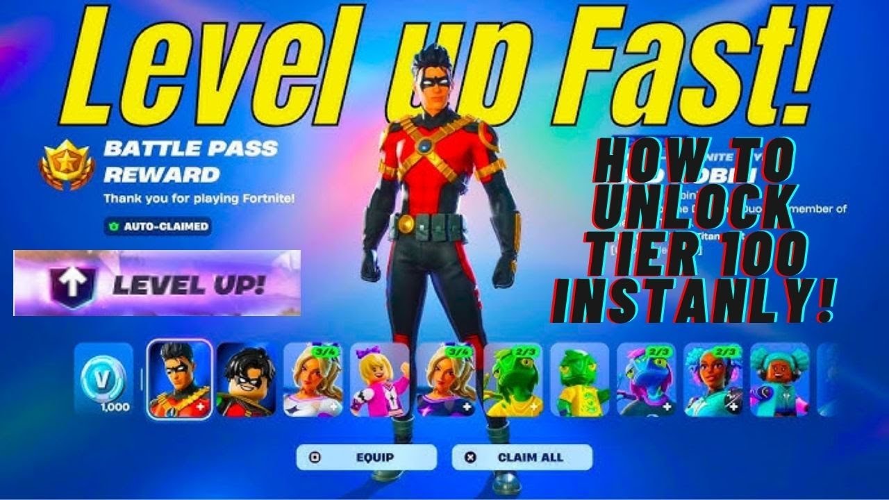 HOW TO COMPLETE THE NEW BATTLE PASS IN ONE DAY! TIER 100 - YouTube