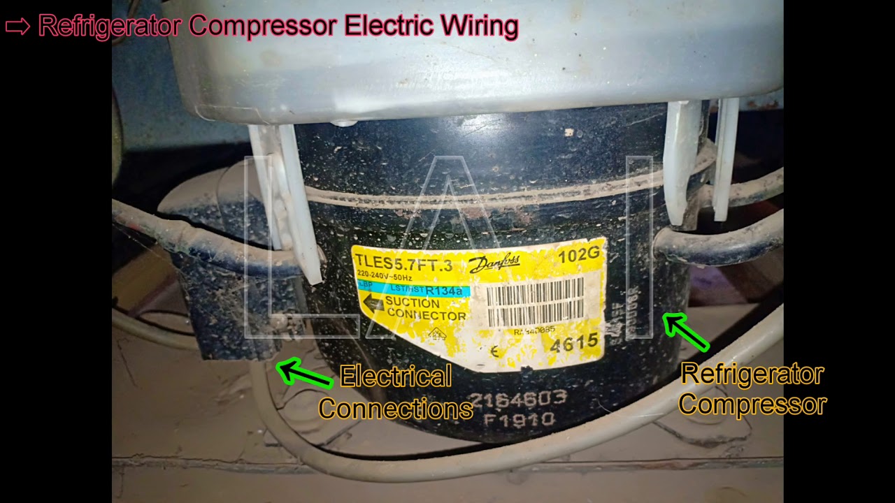Refrigerator Compressor Wiring Connections - YouTube