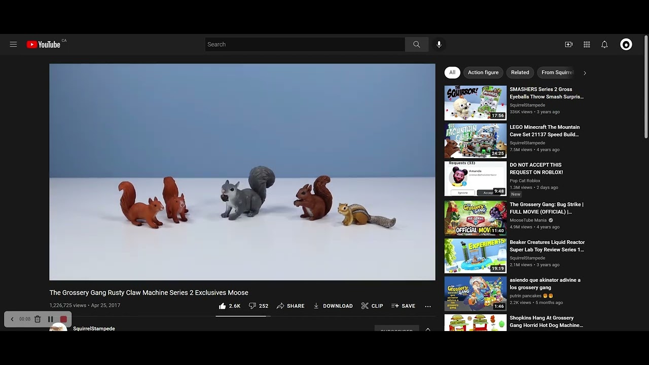 SquirrelStampede Funny Moments: Big Gray Squirrel Calls Crusty Cooking ...