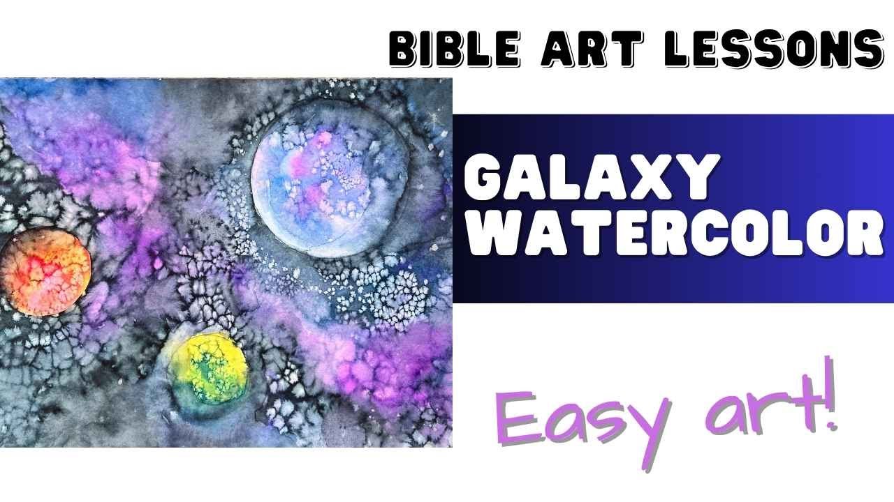 Easy Watercolor Galaxy Art for Kids - YouTube