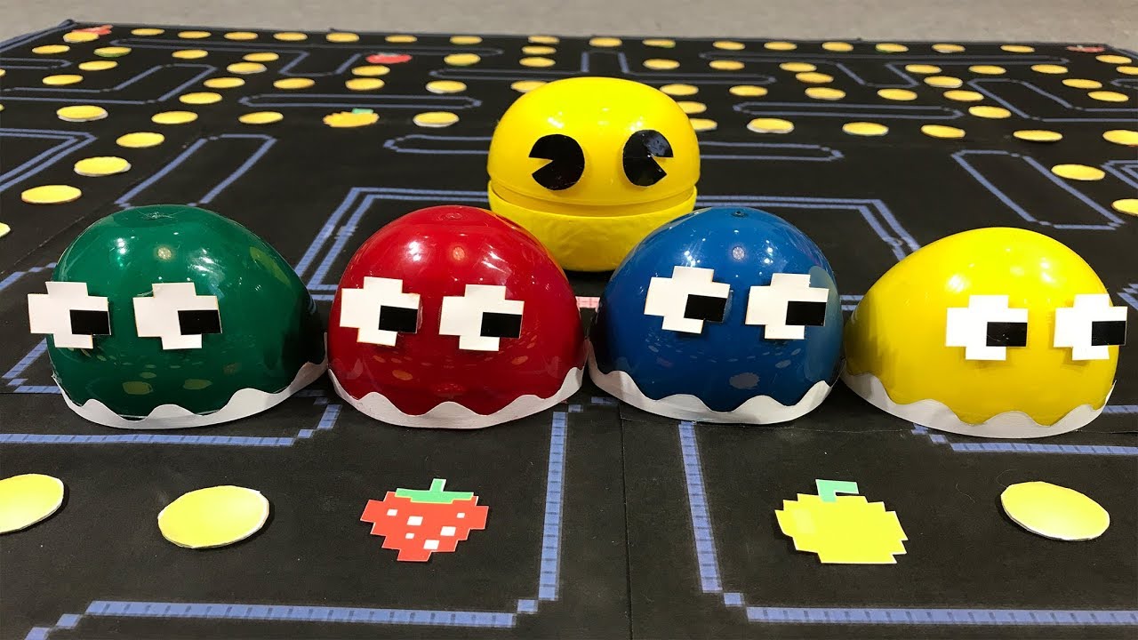 Pacman Game. Monster Pacman. Cardboard game. DIY - YouTube