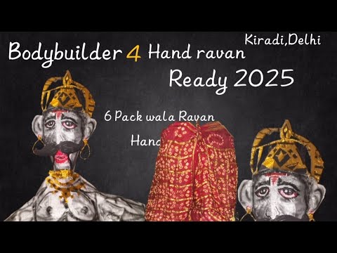 BODYBUILDER 4 HAND RAVAN 2025 READY FOR STANDING 🔥| Creative Rajasthani ...