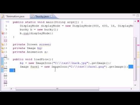 Java Game Development - 11 - Loading Pictures for the Movie - YouTube