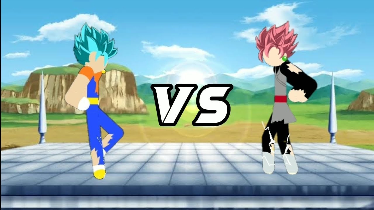 Stickman Warriors Fight - Vegito vs Black Goku - YouTube