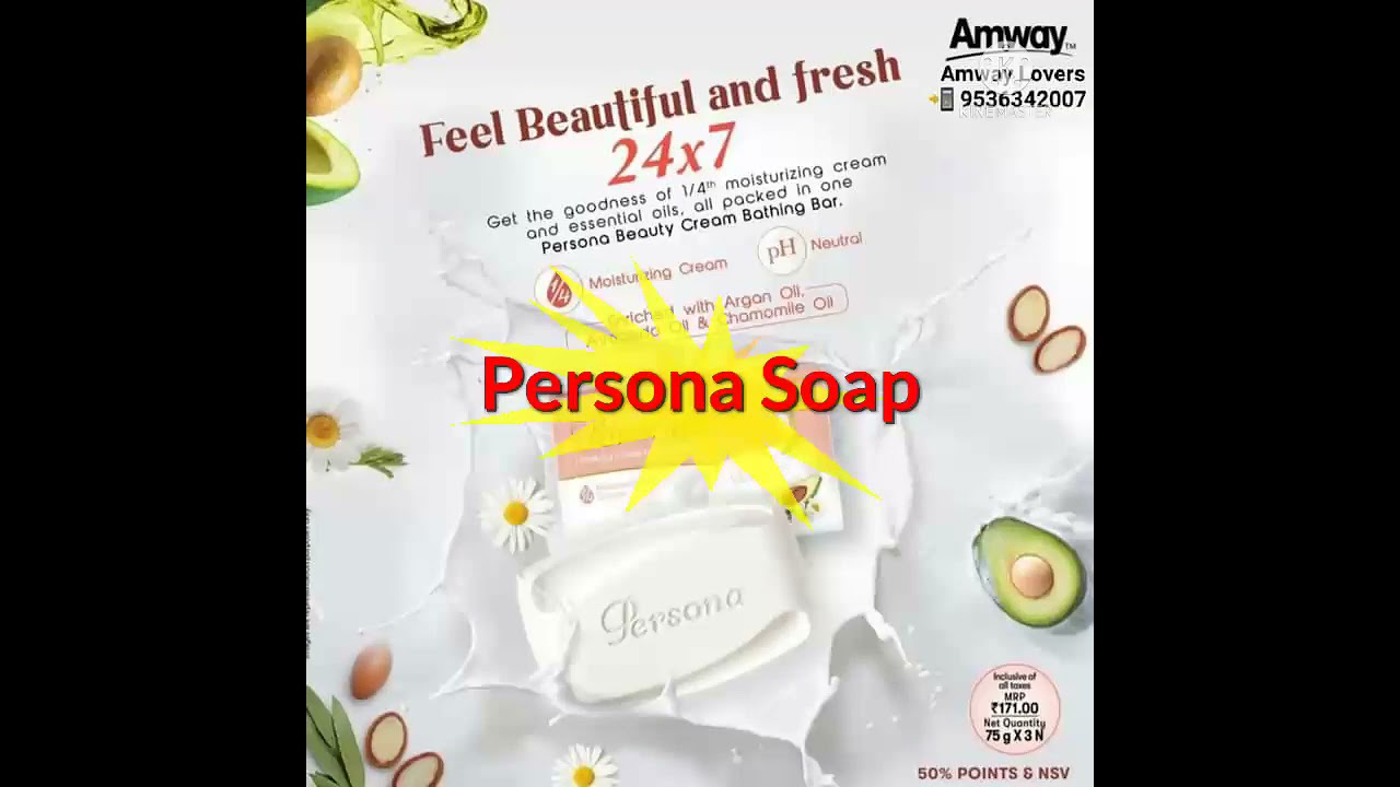 persona Soap ll Amway products - YouTube