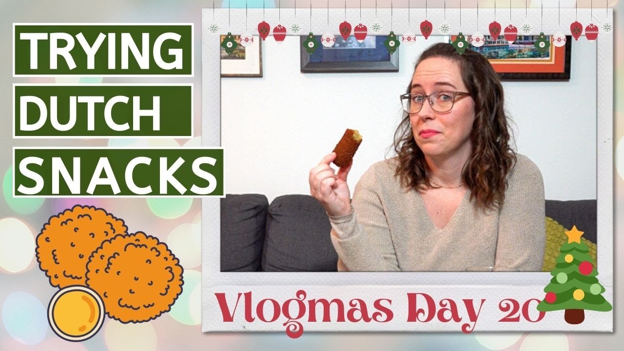 Vlogmas Day 20 | American trying Dutch snacks - YouTube