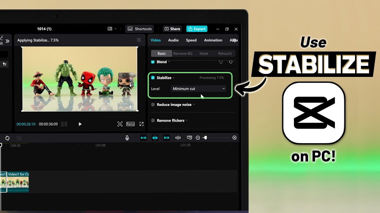 How to Stabilize Video in CapCut PC! [Mac or Windows PC] - YouTube