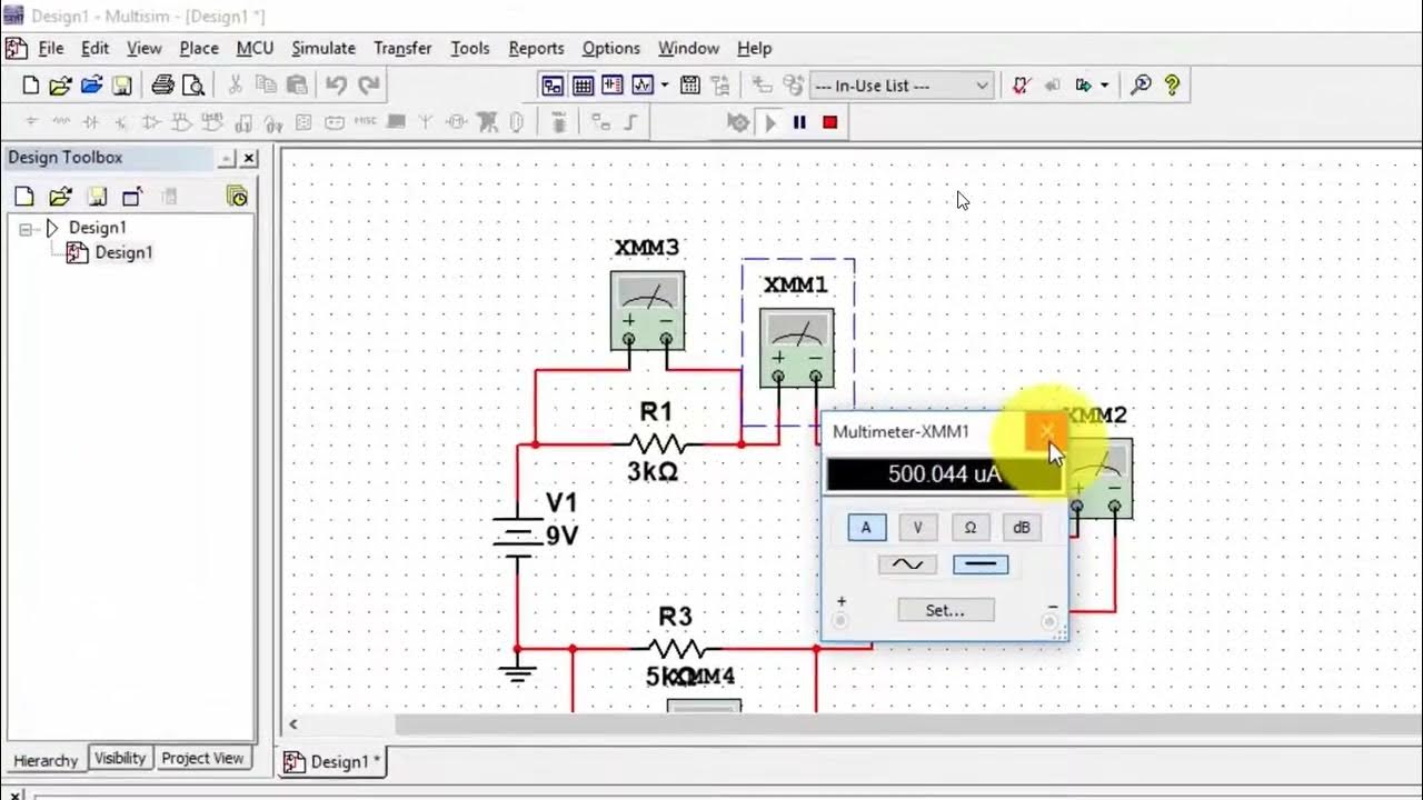 Basic Use of Multisim In Electronics Circuit Analysis Lab - YouTube