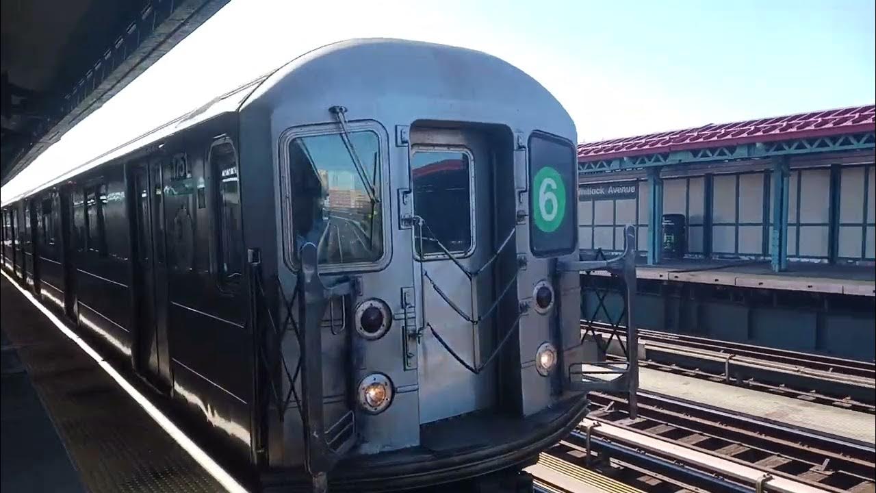 Pelham Bay Park Bound 6 Train Approaching Whitlock Ave - YouTube
