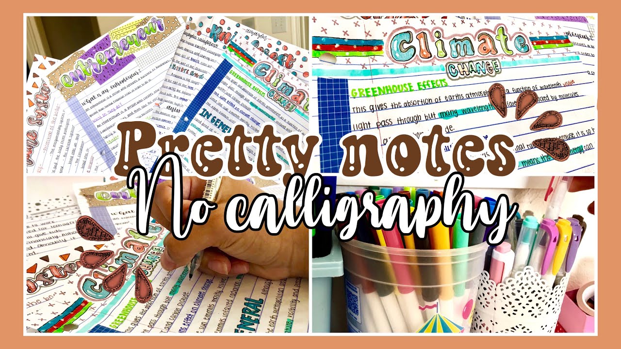 How To Make Pretty Notes Without Calligraphy YouTube how-to-make-pretty-notes-without-calligraphy-youtube
