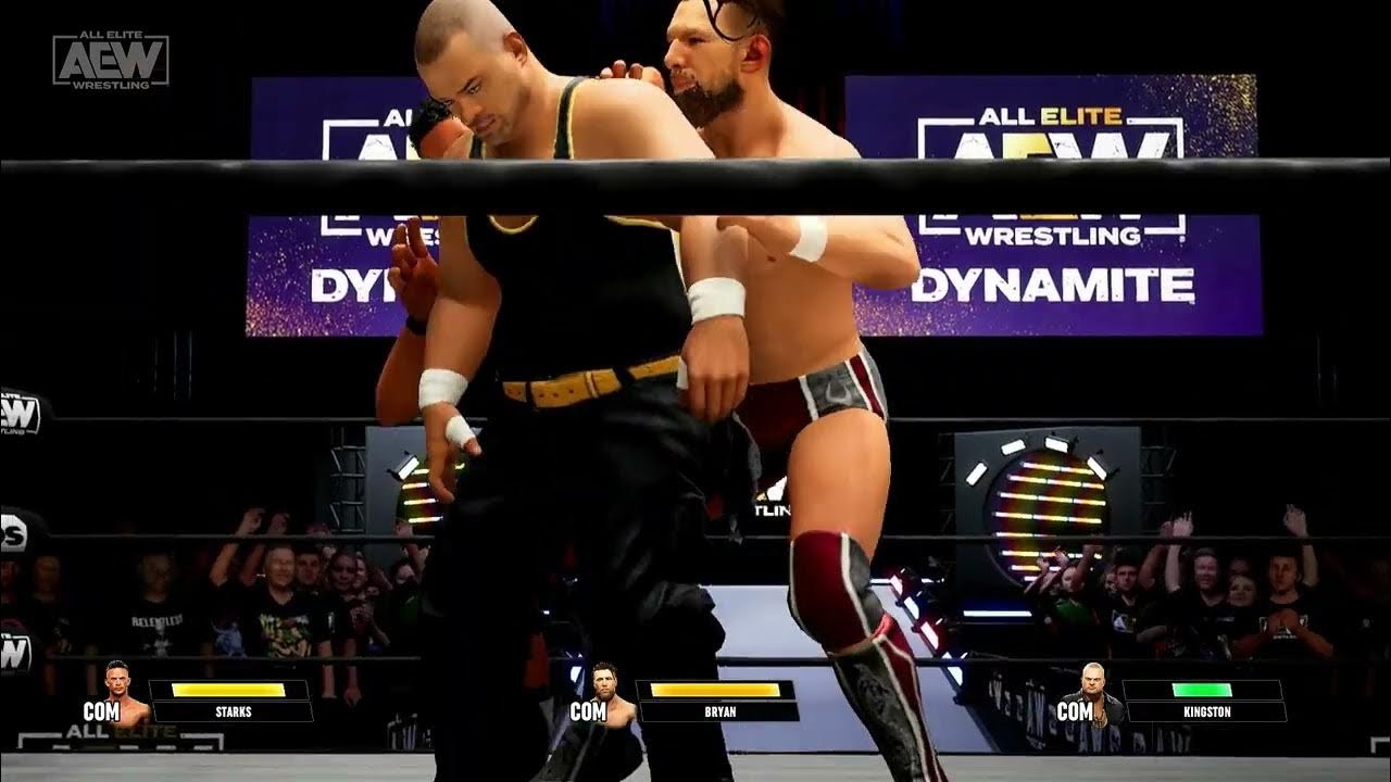 AEW FIGHT FOREVER- RICKY STARKS VS BRYAN DANIELSON VS EDDIE KINGSTON - YouTube