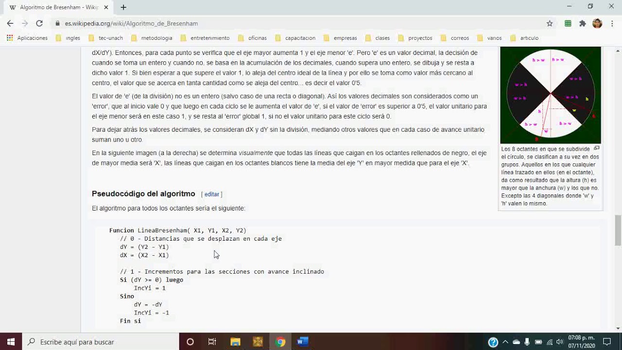 01_05k, algoritmo recta algoritmo dda entero, bresenham, punto medio no ...