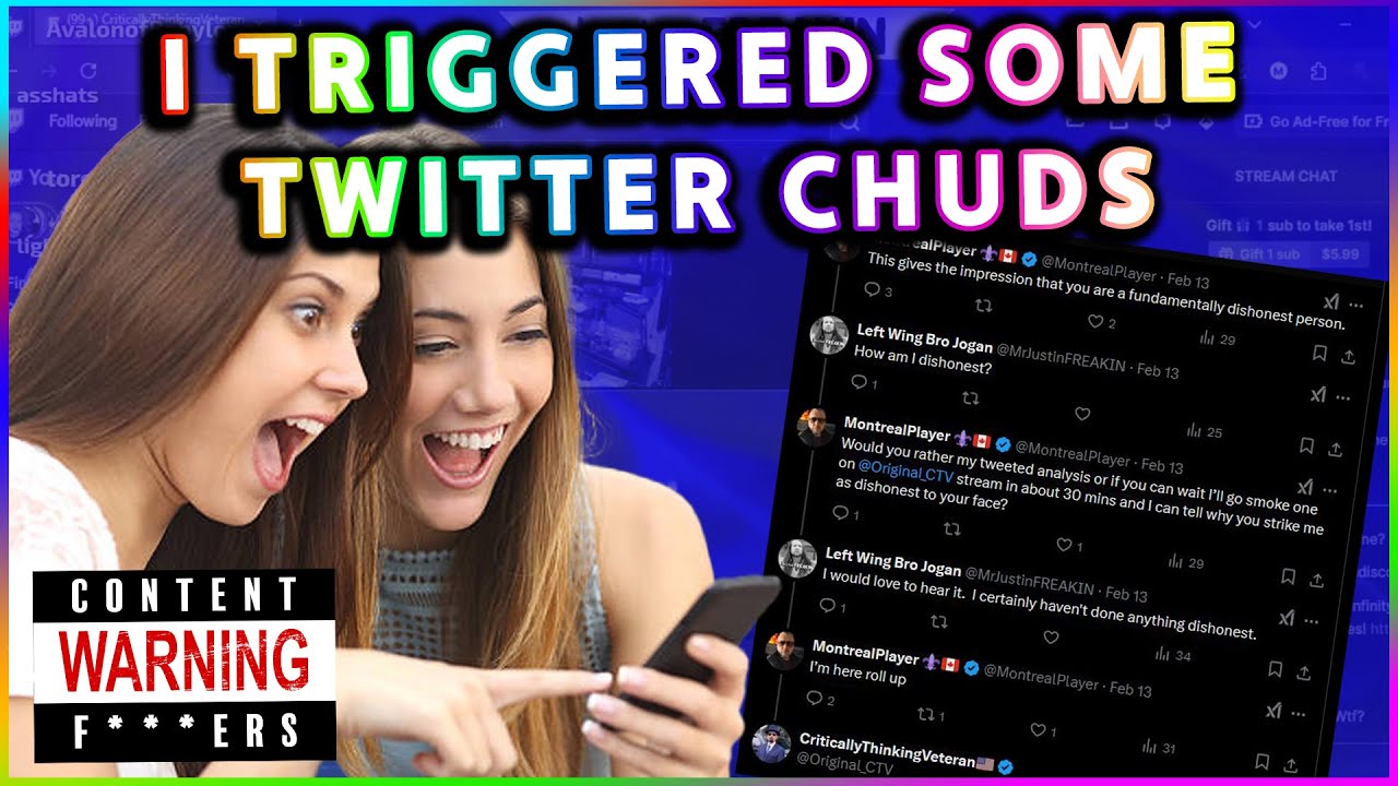I Triggered Some Twitter Chuds @criticallythinkingveteran3763 - YouTube