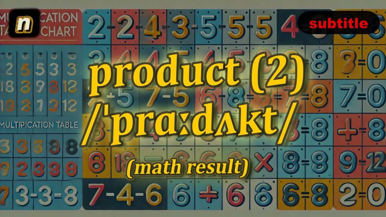 [n] product meaning (math result) with 5 examples - YouTube