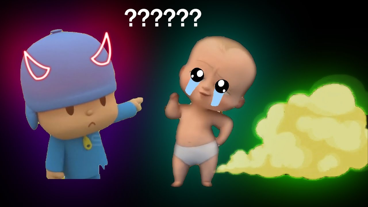 7 Pocoyo & Boss Baby "I'm the Boss Fart - Go Away" Sound Variations in ...