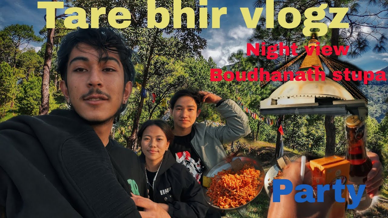 Unexpected vlog | Gokarna || Tare bhir || Night view of Boudhanath ...