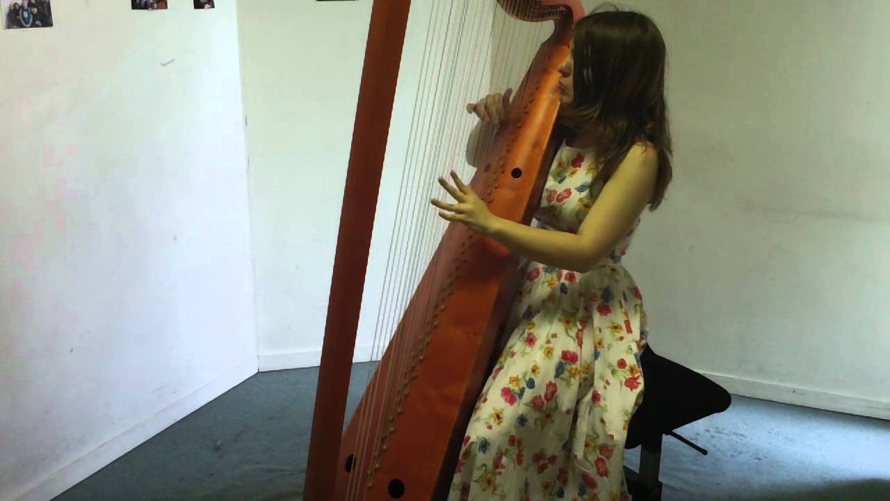 Pauline Haas (triple harp) plays J.S. Bach - Andante - YouTube