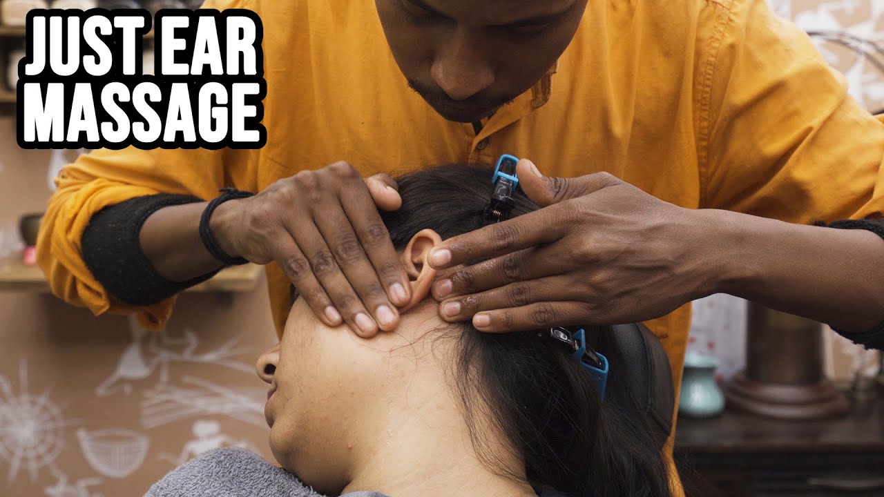 ASMR EAR MASSAGE | you will sleep as a kid with this 😴 ASMR sleep - YouTube
